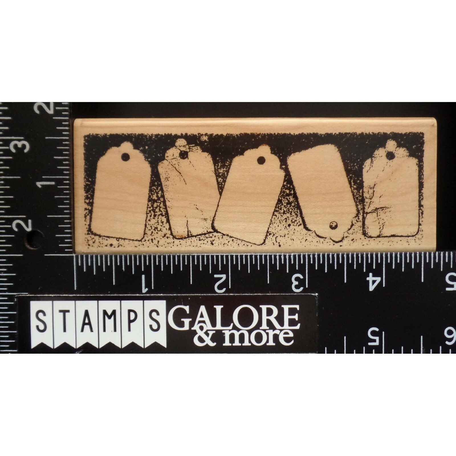 Stampendous Rubber Stamps Y604 TAG BORDER DISTRESSED LABELS #1888 | eBay