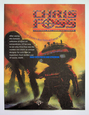 Chris Foss CCG Fantasy Art Cards FPG 1995 Trade Print Magazine Ad ...