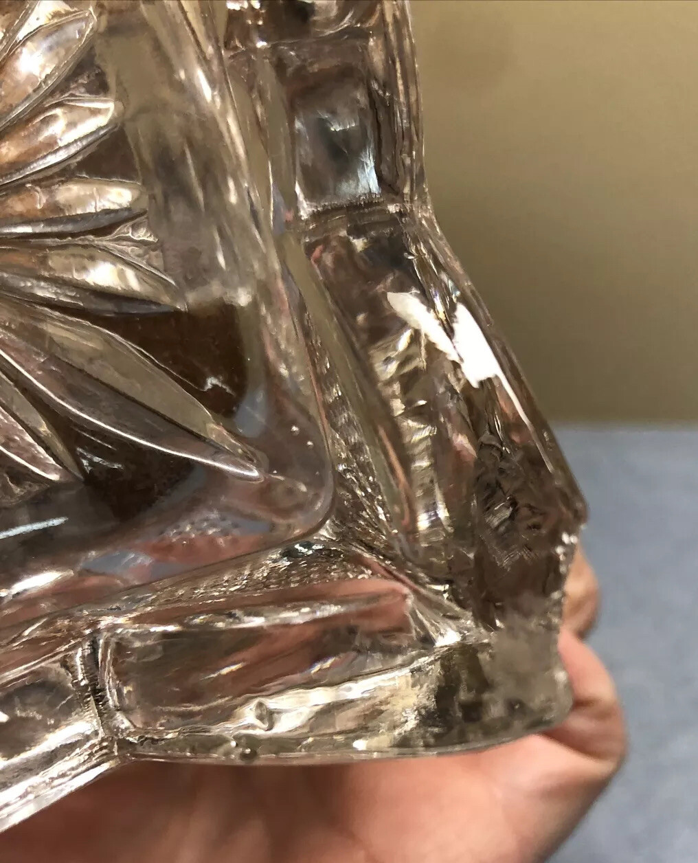 Water Pitcher EAPG Pressed Glass Square Star Antique Illinois Pattern 8 ...