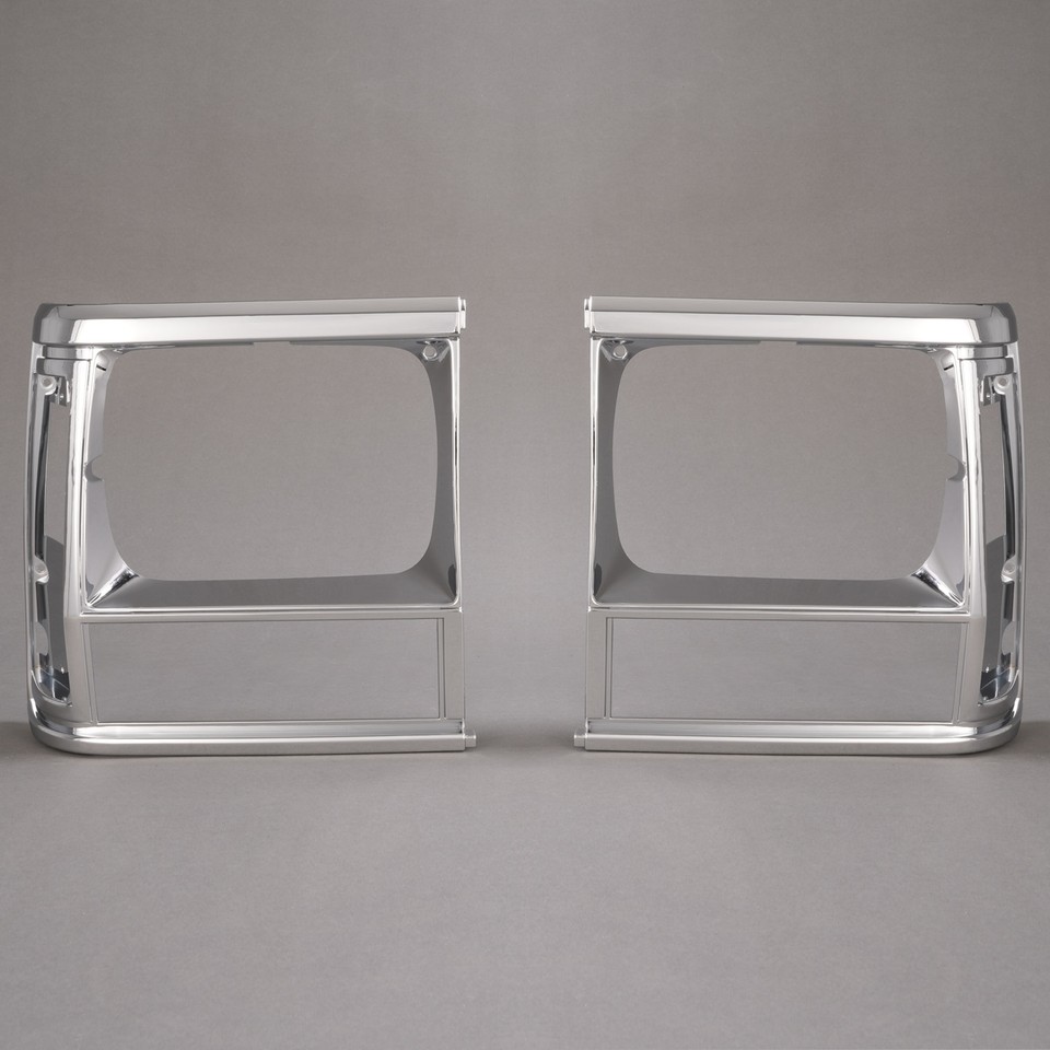 2PCS Set Headlight Door Bezel Trim For Jeep Cherokee 91-96 Comanche 91 ...