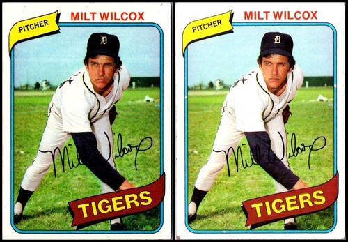 1980 Milt Wilcox (2) Card Lot - DON’T MISS OUT – NEXT TIME IT’S GONE ...