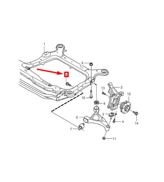 Volvo Xc90 Mk1 Front Wheel Suspension Right Bolt 987456 Genuine for ...