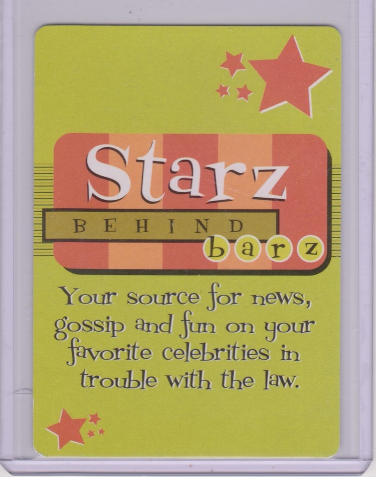 RARE 2003 STARZ BEHIND BARZ O. J. SIMPSON PLAYING CARD ~ MUG SHOT ...