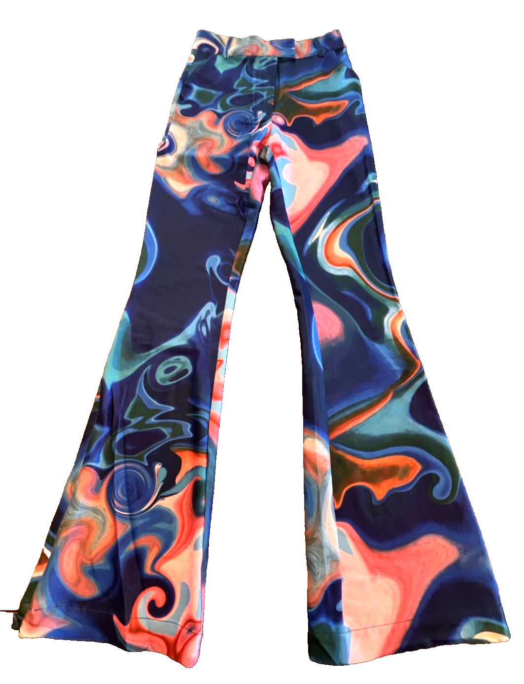 PSYCHEDELIC PANTS BURNING MAN GROOVY FESTIVAL DISCO RETRO HIPPIE 70s ...