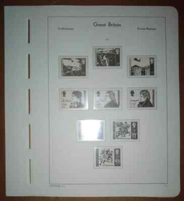 Lighthouse Great Britain Hingeless Stamp Album Pages Commemoratives ...
