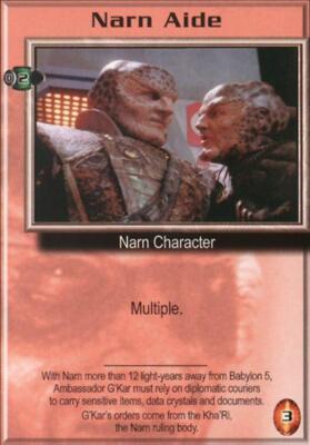 Babylon 5: Narn Aide [Ungraded] from set B5 Premiere B5 Precedence | eBay