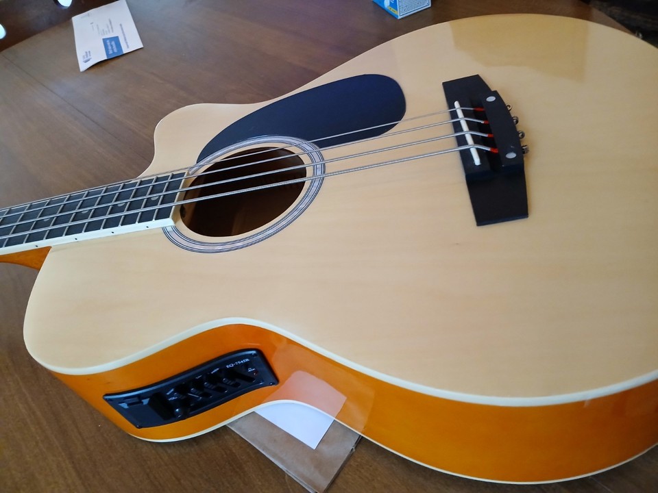 Bright Tone acoustic Bass Guitar-active electronics-solid construction ...