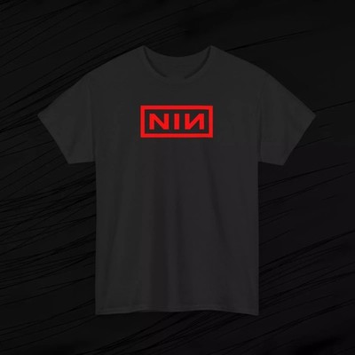 Nine Inch Nails T-Shirt Red Logo Rock Band Concert Merch Fan Gift S-4XL ...