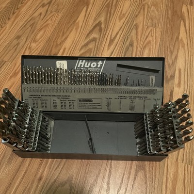 98Pc. Precision Twist Drill Bit Set in Huot Case PTD HSS -8 pcs | eBay