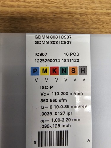 Iscar Gdmn 808 Ic907 4 Box Lot | eBay
