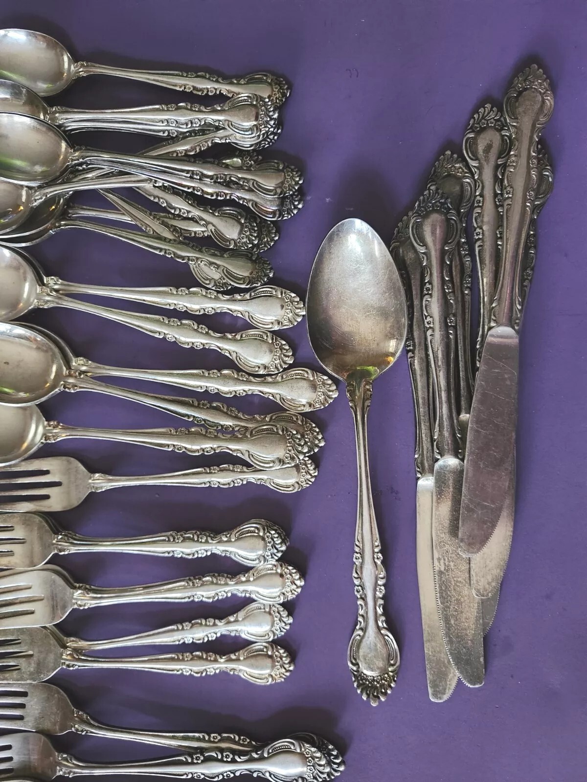 Supreme Cutlery /Towle Japan CHABLIS Silverplate Stainless Flatware 38 ...