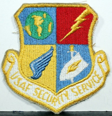 USAF Security Service Insignia Badge Emblem Crest Patch Full Color ...
