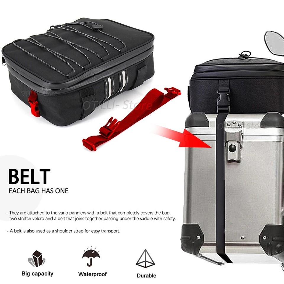 For BMW R1300GS Universal Top Box Panniers Side Case Luggage Bags ...