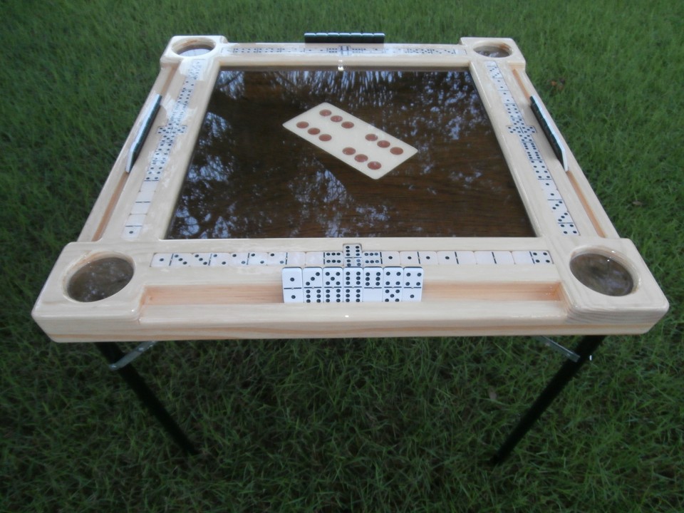 Domino Tables by Art with Beautiful Large Domino Inlay All Hand Crafted ...