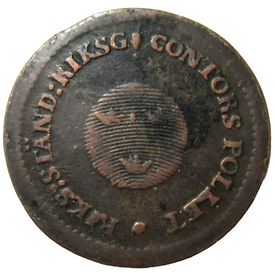 SWEDEN. COPPER 1/2 SKILLING, 1800. GUSTAV IV ADOLF. | eBay