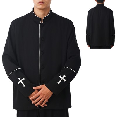 Clergy Men's Coat Priest Jacket Pastor Preacher Minister Clerical ...