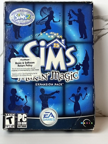 The Sims Makin' Magic Expansion Pack (PC) CD-ROM 2 Discs | eBay