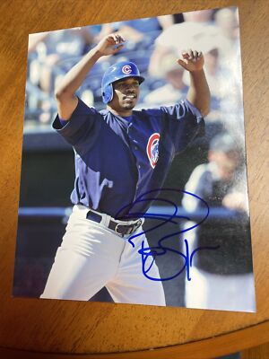 Signed 8x10 JACQUE JONES Chicago Cubs Autographed photo w/COA | eBay