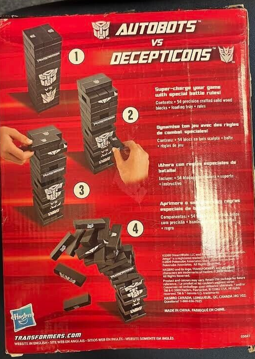 Jenga- Transformers 2009 Edition | eBay