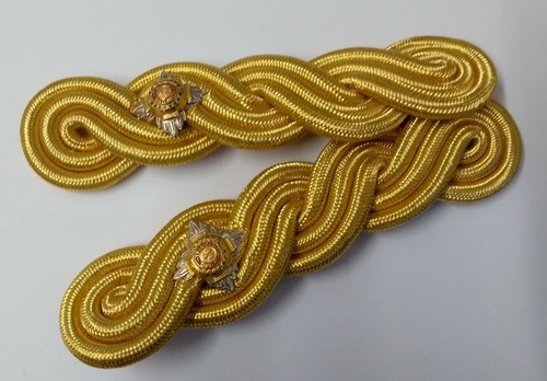 Genuine British Army Second Lieutenant Ceremonial Gold Wire Cords ...
