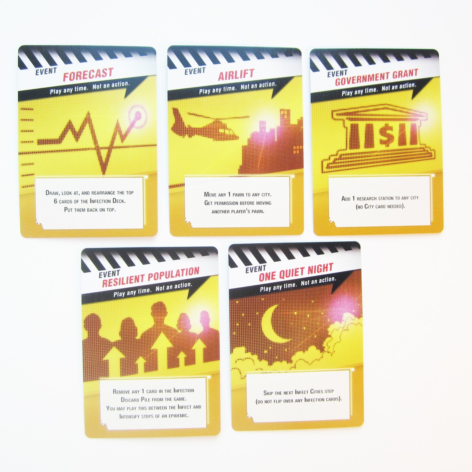 NEW Pandemic Board Game Parts Replacement Markers Pawns Cards Cubes ...