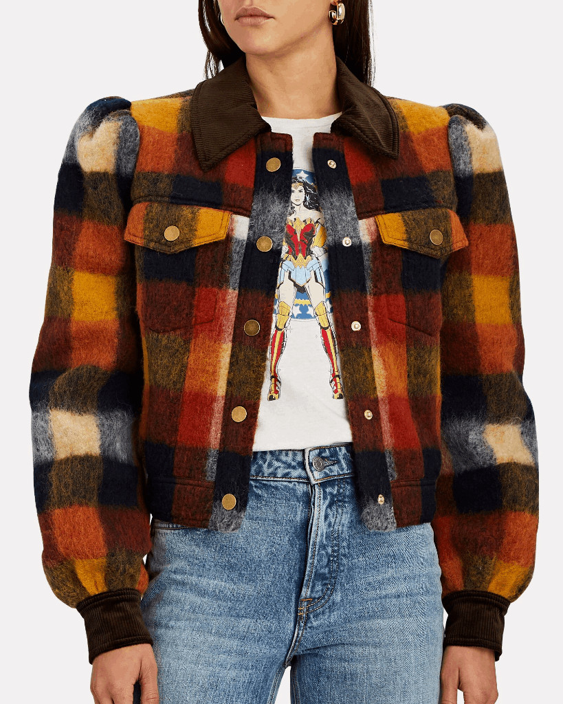 Veronica Beard Rare Piana Plaid Brushed Flannel Fall … - Gem