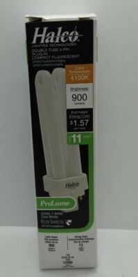 Halco Plug In Double Tube 4 Pin Compact Fluorescent Light Bulb | eBay