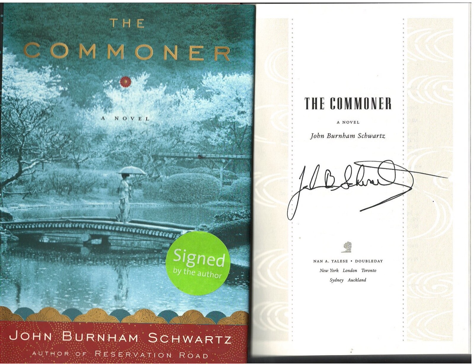 THE COMMONER - JOHN BURNHAM SCHWARTZ - SIGNED 1ST/1ST 9780385515719| eBay