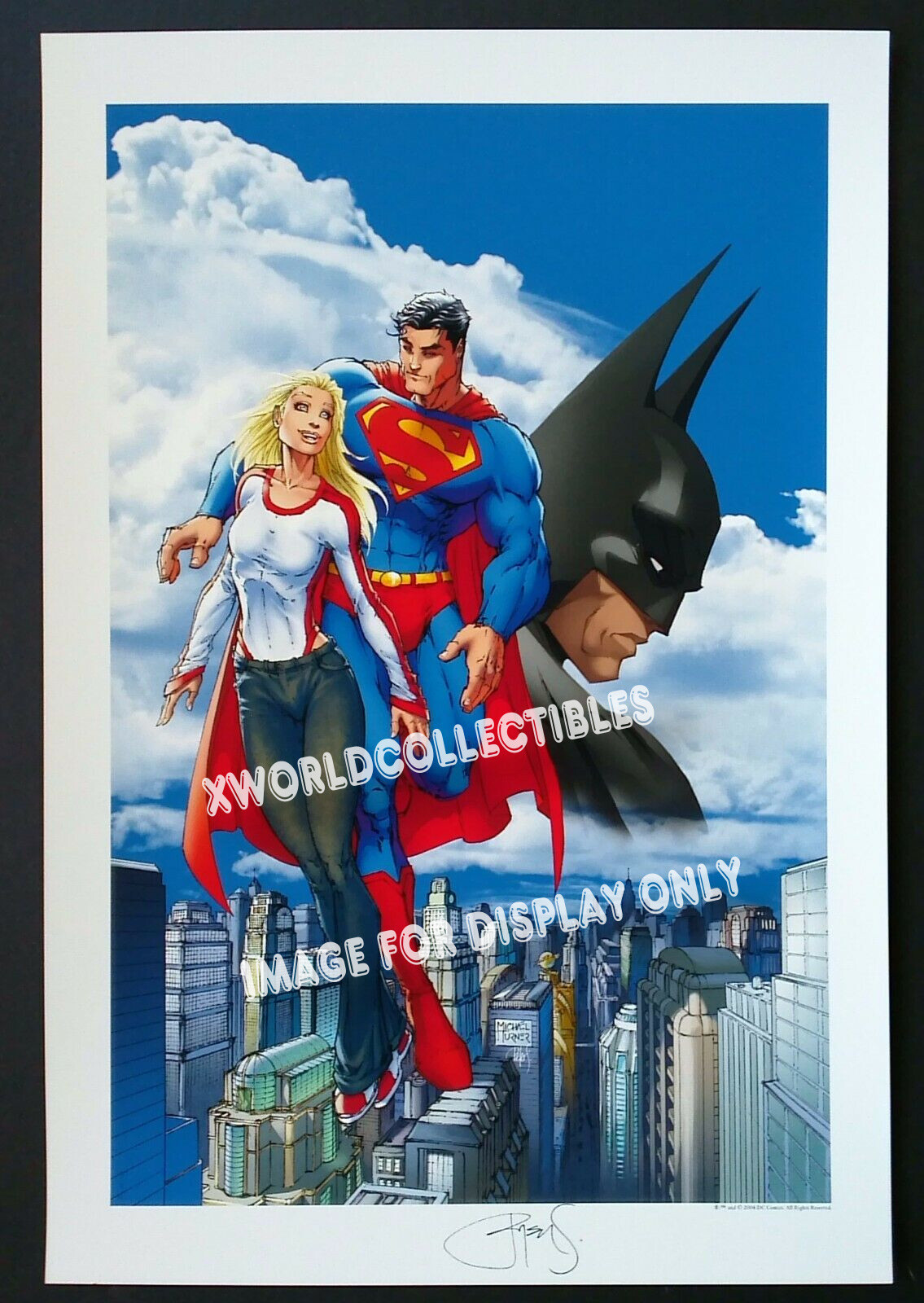 SUPERMAN BATMAN #9 SUPERGIRL ART PRINT by MICHAEL TURNER & PETER ...