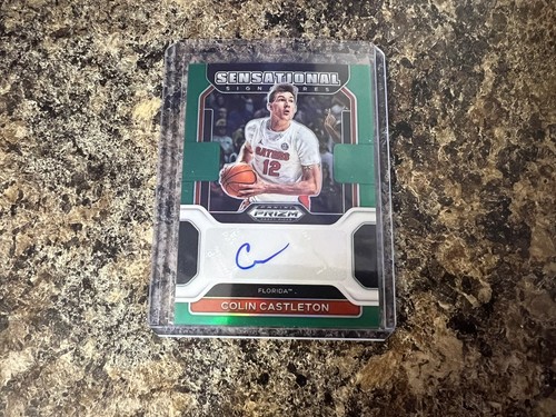 Colin Castleton 2022 Rookie Prizm Green Autograph Sensational ...