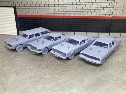 1/64 Scale 3D Printed Demolition Demo Derby Car Lot For Diecast Diorama ...