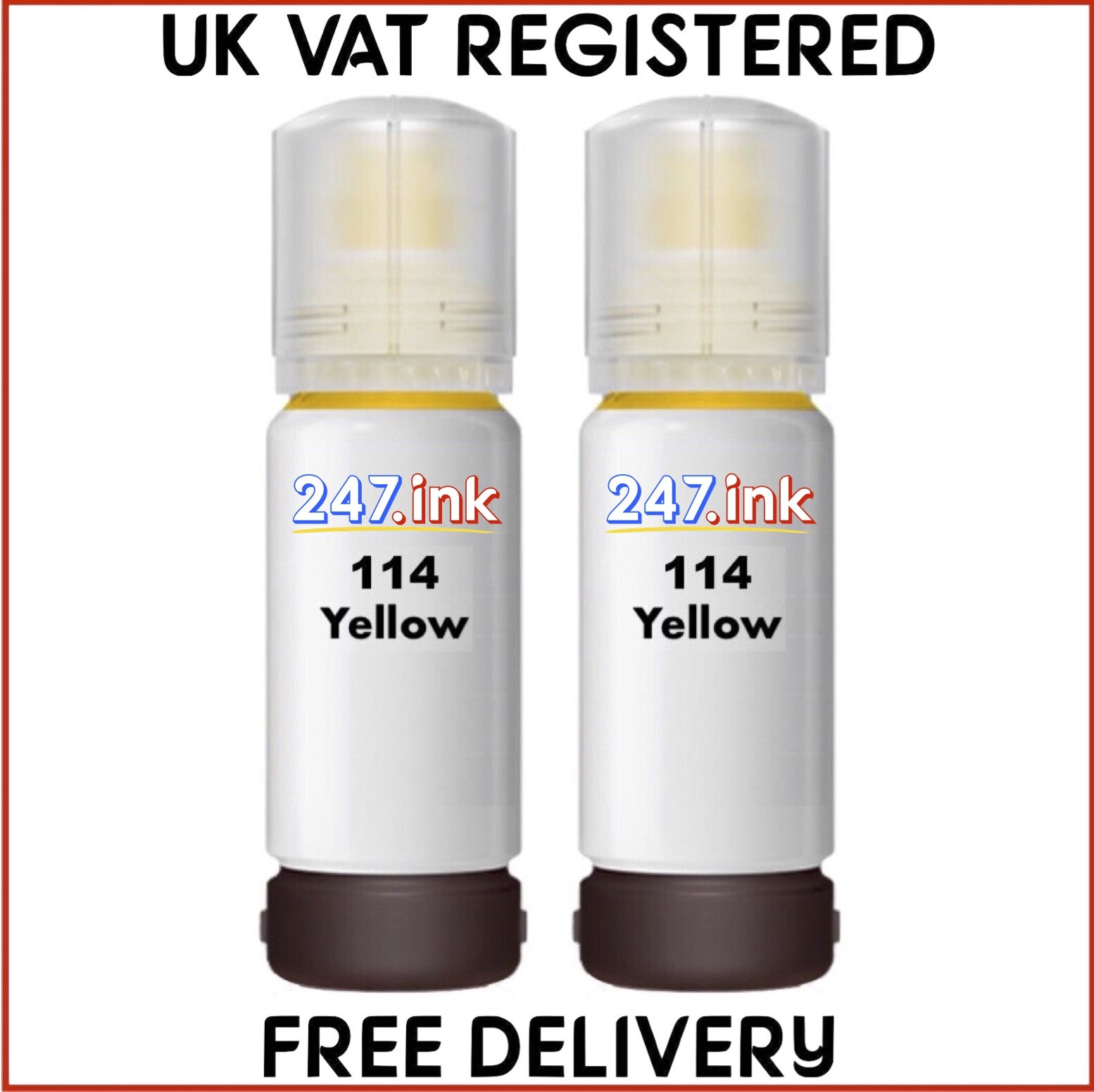 114 Ink Bottles for Epson EcoTank ET8500 ET8550 (LOT) non-oem | eBay