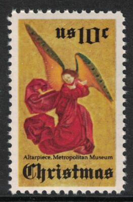 Scott 1550- Angel from Perussis Altarpiece, Christmas- MNH 1974- 10c ...