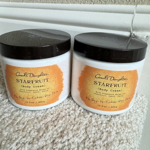 Carol’s Daughter Star Fruit Body Cream (15 OZ Each) Lot of 2 Lotion ...