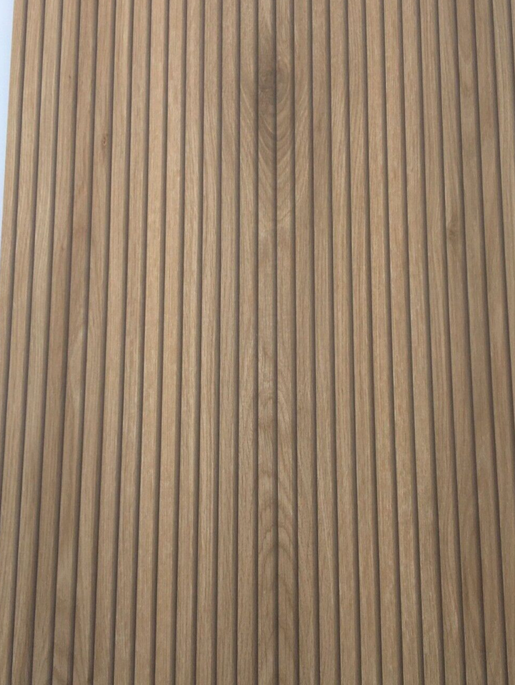 Oak strip wood effect Furniture / Shelving board. Feature wall board ...
