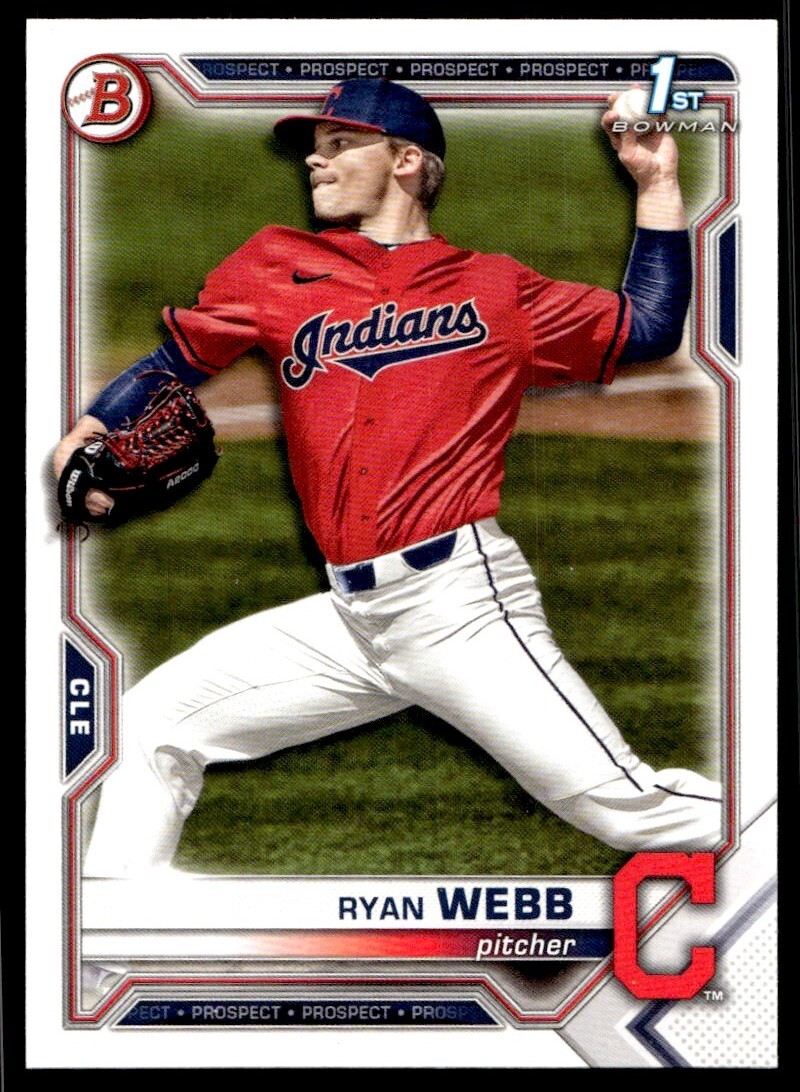 2021 Bowman Draft Ryan Webb G388 Cleveland Indians #BD-57 | eBay