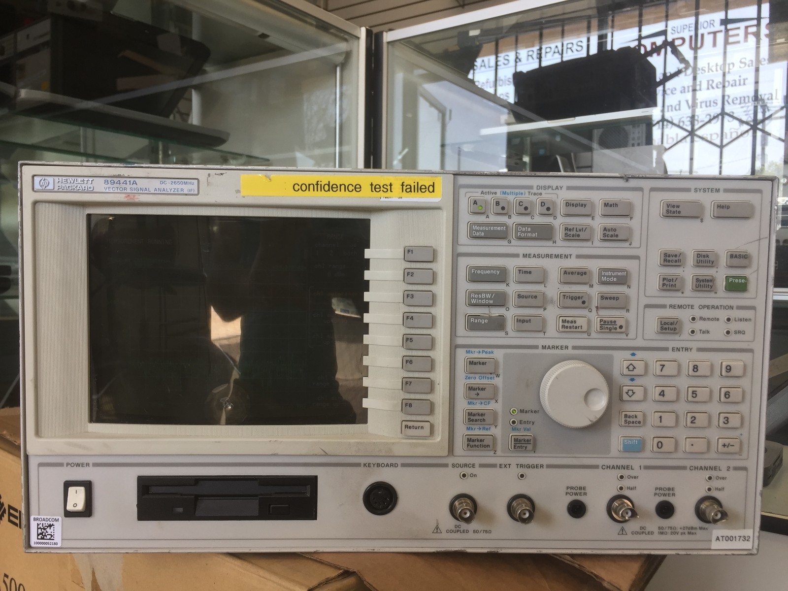 HP Agilent 89441A Signal Test Analyzer Tested To Power On As Pictured ...