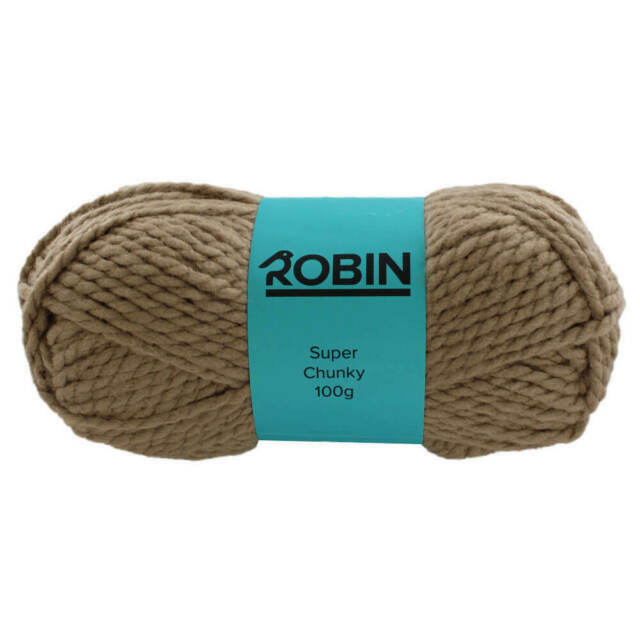 Robin Super Chunky Acrylic Knitting Yarn - Latte (142), 100g for sale ...