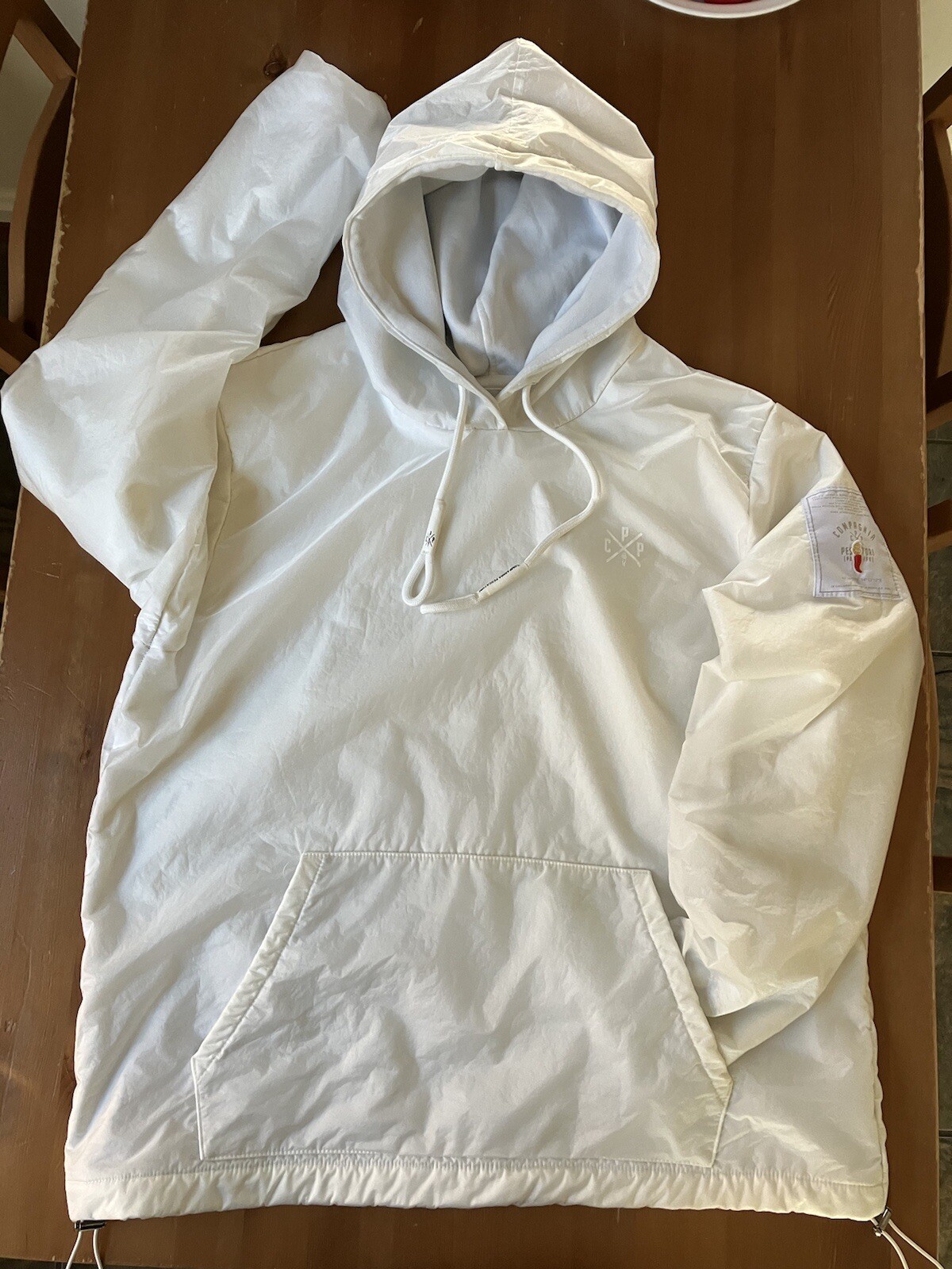 Cooperativa Pescatori Posillipo MADE IN ITALY LUXURY Hooded Parka Overhead Smoc | eBay