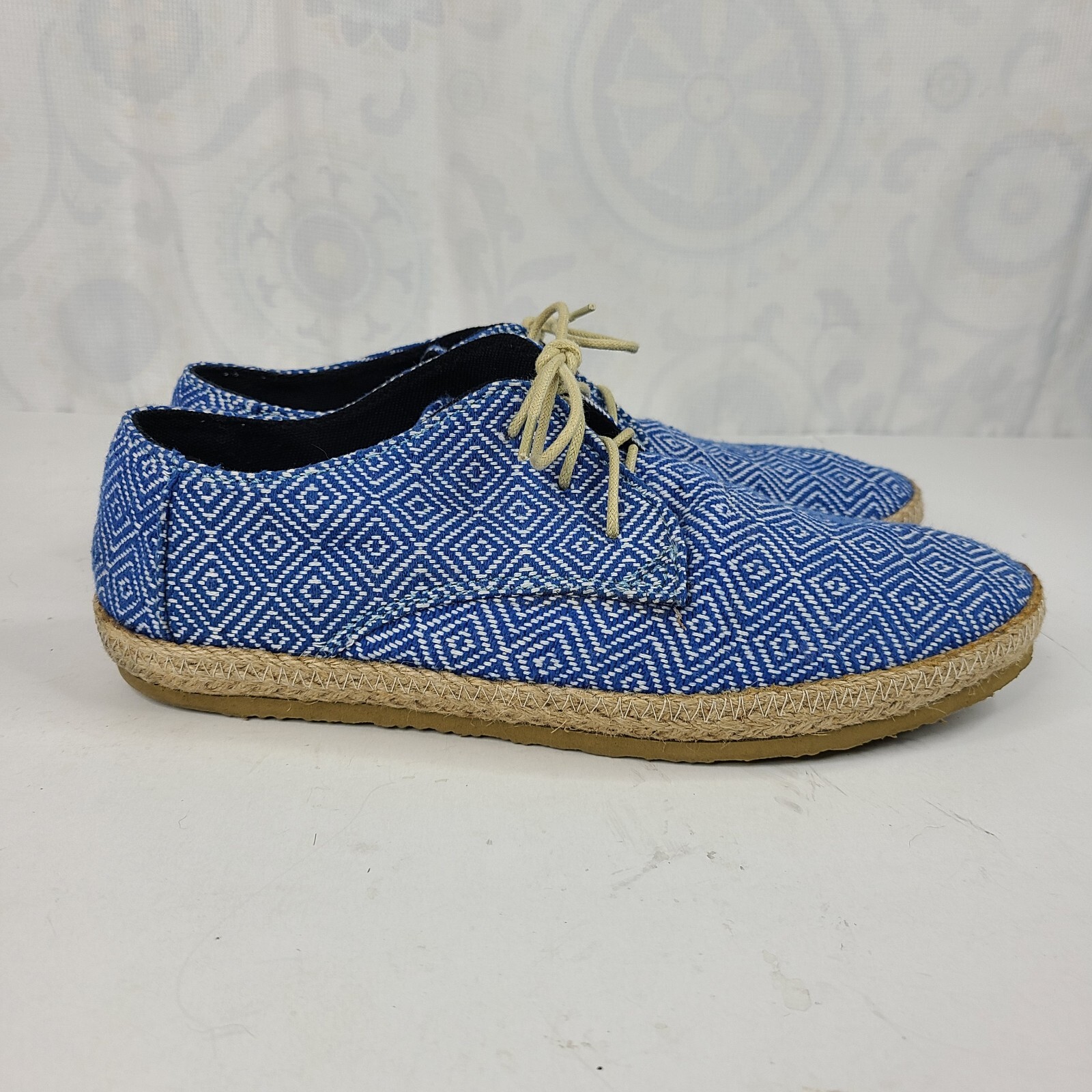 Patara Taj Blue Nomad Men's Fabric Shoes Cork Insoles Hemp Midsoles ...