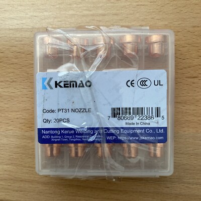 20 in Box Kemao PT31 Plasma Cutting Tips Electrodes Nozzles *FAST ...