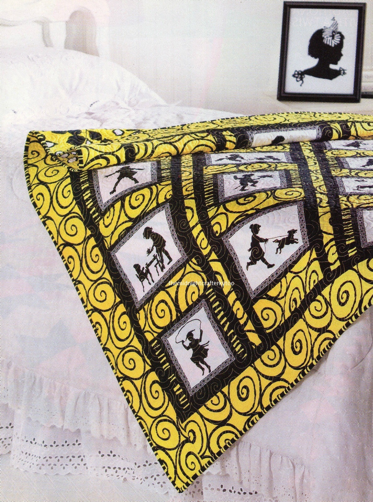 Children's Silhouette Quilt Pattern Pieced CV | eBay