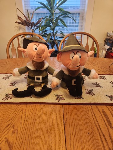 1999 Boss Elf Foreman 16" Beanie Plush Rudolph the Red Nose Reindeer ...