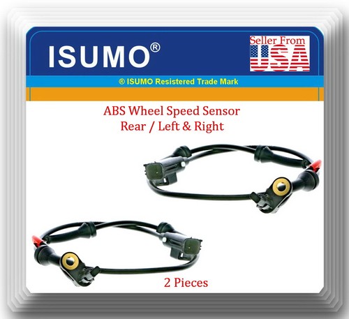 2 x ABS Wheel Speed Sensor Rear L/R Fit:OEM#LR024208 Range Rover Evoque ...