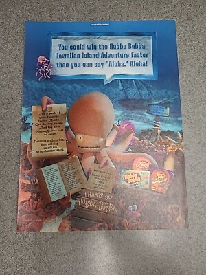 Hubba Bubba Max Gum Octopus Print Ad 2007 8x11 Wall Art | eBay