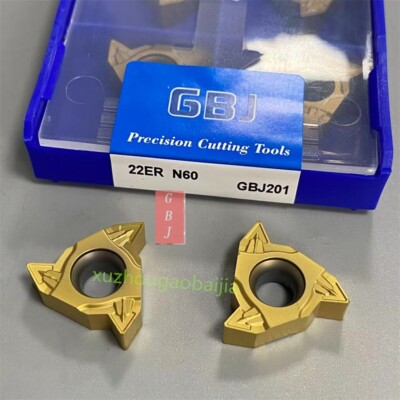 22ER N60 GBJ201 Carbide external thread turning insert RT22 W 3.5-5.0mm ...
