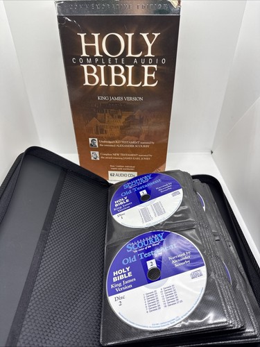 Complete Audio Holy Bible KJV Commemorative Edition 62 CDs Zippered ...