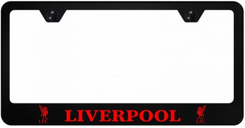 Liverpool FC Black Stainless Steel License Plate Frame - Red | eBay