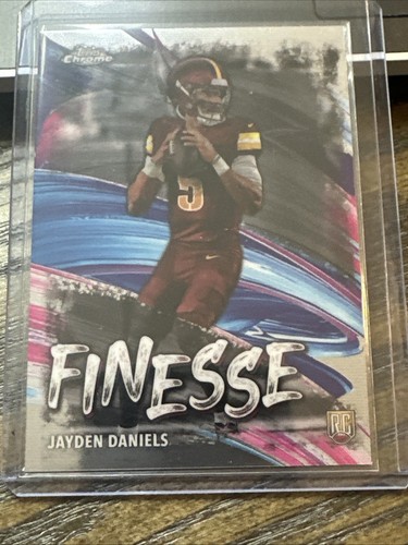 2024 Topps Chrome Finesse Jayden Daniels RC Rookie Washington | eBay