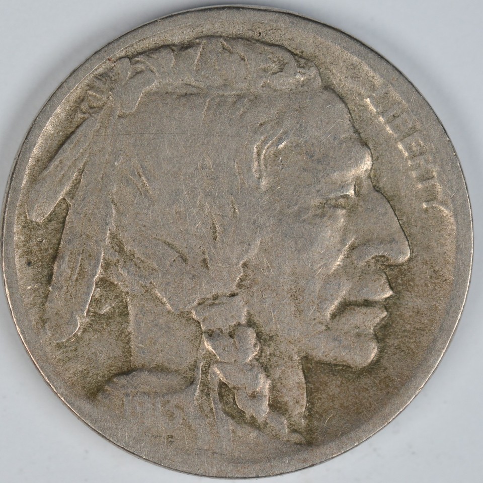 1913 D Type 2, Buffalo Nickel, First Year Issue, Good+ Condition, Tough ...